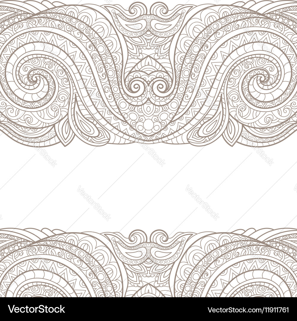 Hand-drawn floral frame Royalty Free Vector Image