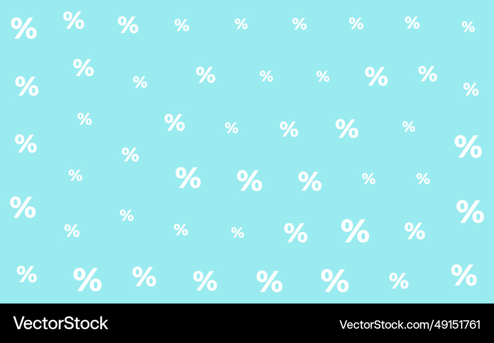 Percentage icons pattern background for finance Vector Image