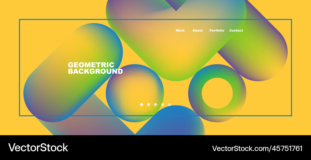 Round shapes and circles with liquid gradients Vector Image