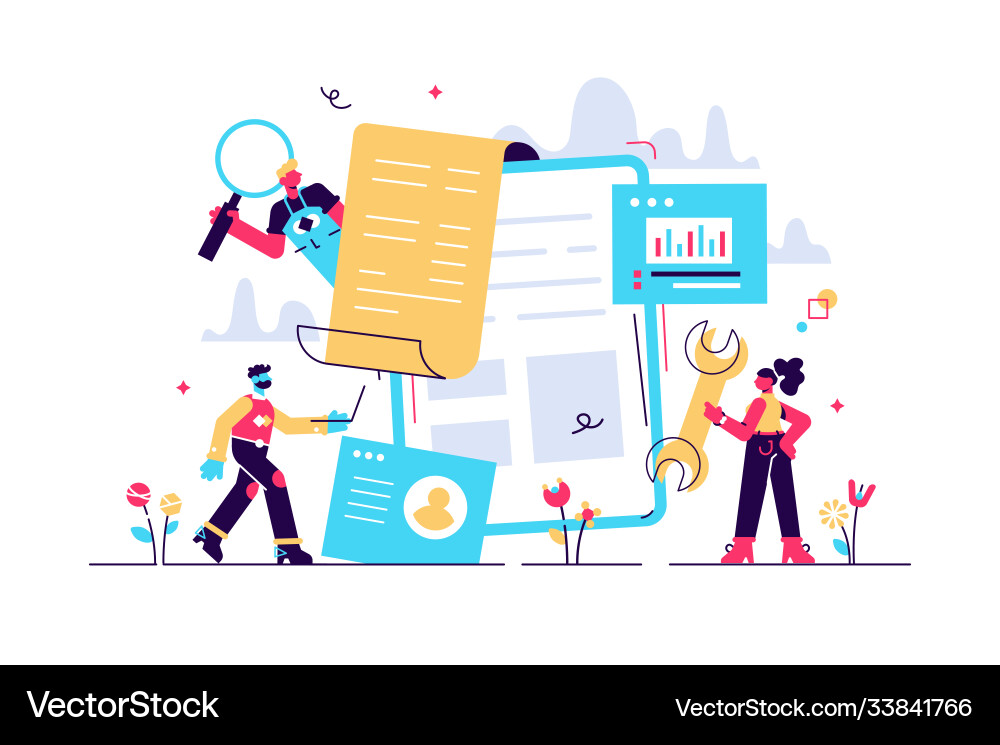 Colorful little people Royalty Free Vector Image
