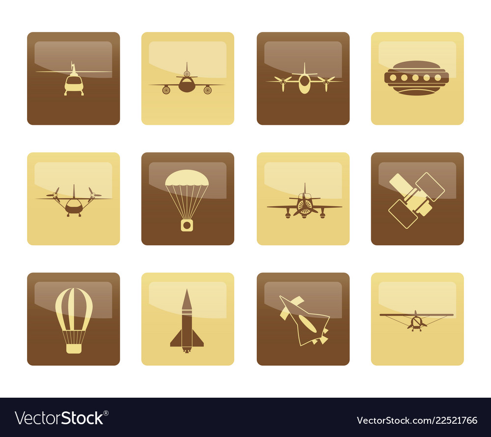 Different types aircraft Royalty Free Vector Image Different types aircraft Royalty Free Vector Image