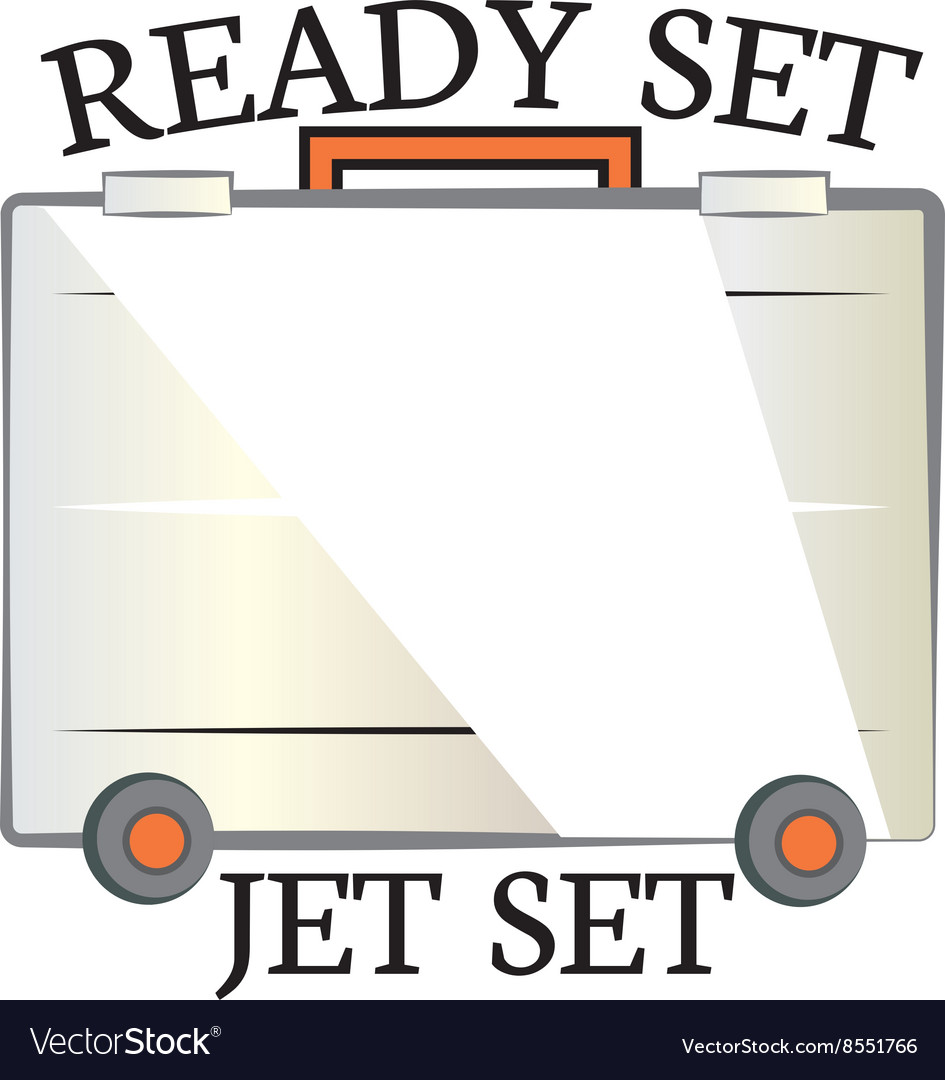 Jet set Royalty Free Vector Image - VectorStock
