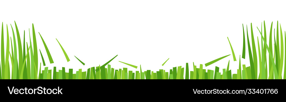 Lawn mowing green grass cut horizontal banner Vector Image