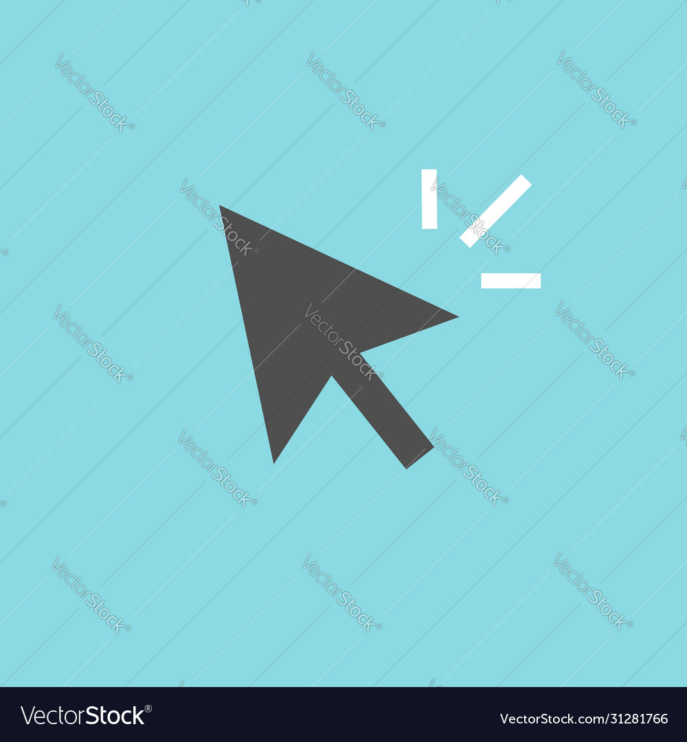 Mouse arrow click or cursor pointer clicking Vector Image