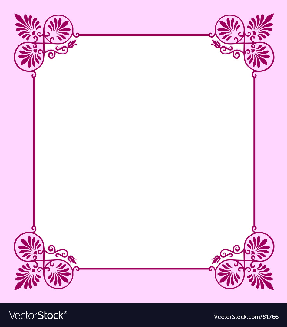 Scrollwork border Royalty Free Vector Image - VectorStock