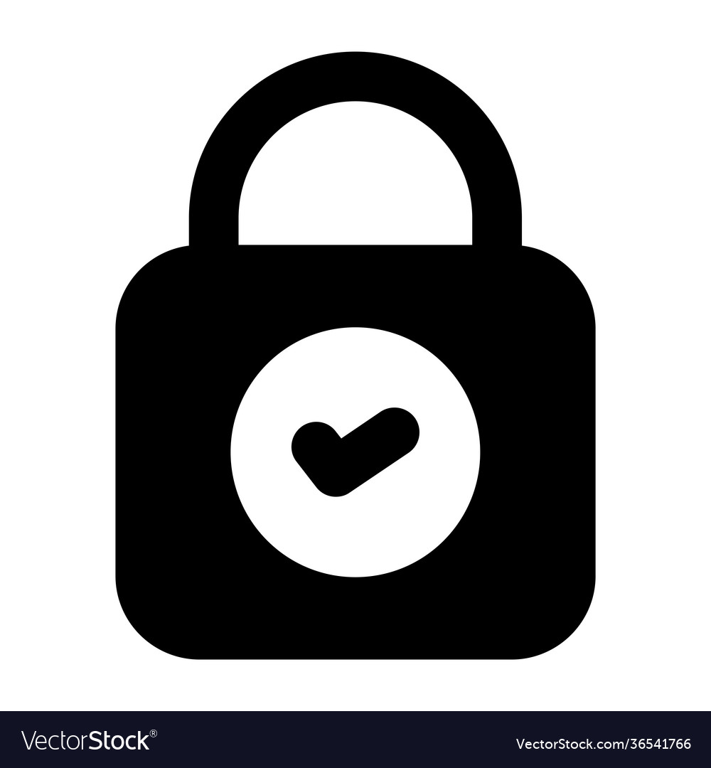 Secure lock Royalty Free Vector Image - VectorStock