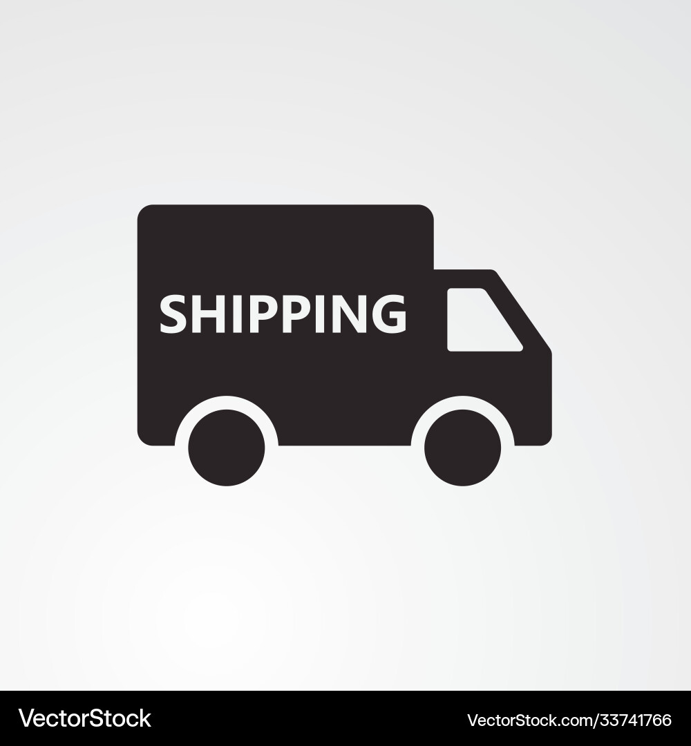 Shipping truck icon Royalty Free Vector Image - VectorStock