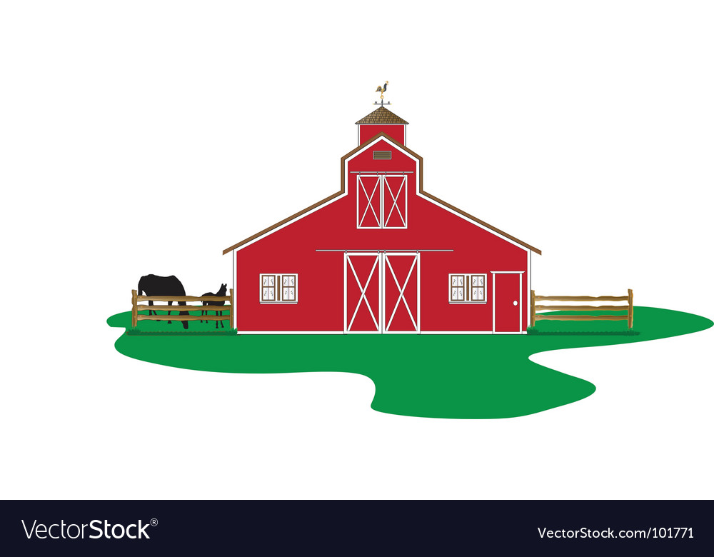 Barn Royalty Free Vector Image - VectorStock