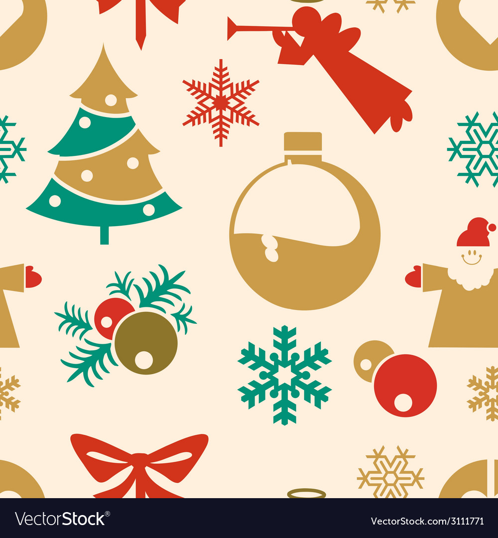Christmas pattern Royalty Free Vector Image - VectorStock