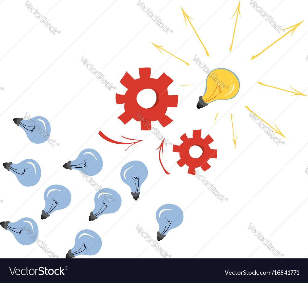 Creative idea Royalty Free Vector Image - VectorStock