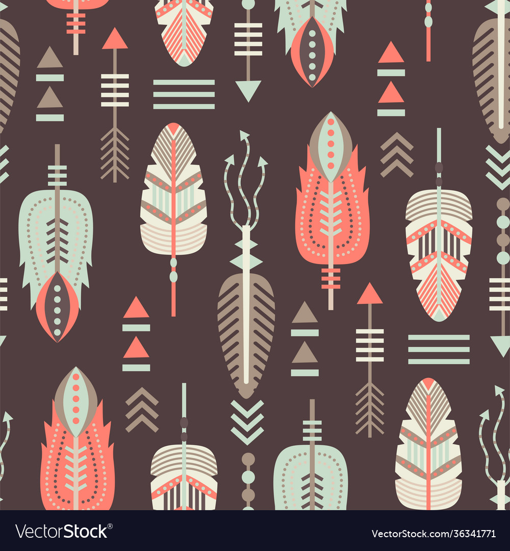 Native american seamless pattern Royalty Free Vector Image