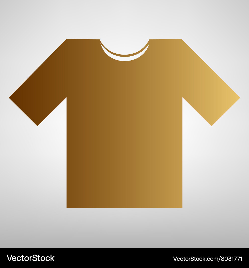 T-shirt sign flat style icon Royalty Free Vector Image