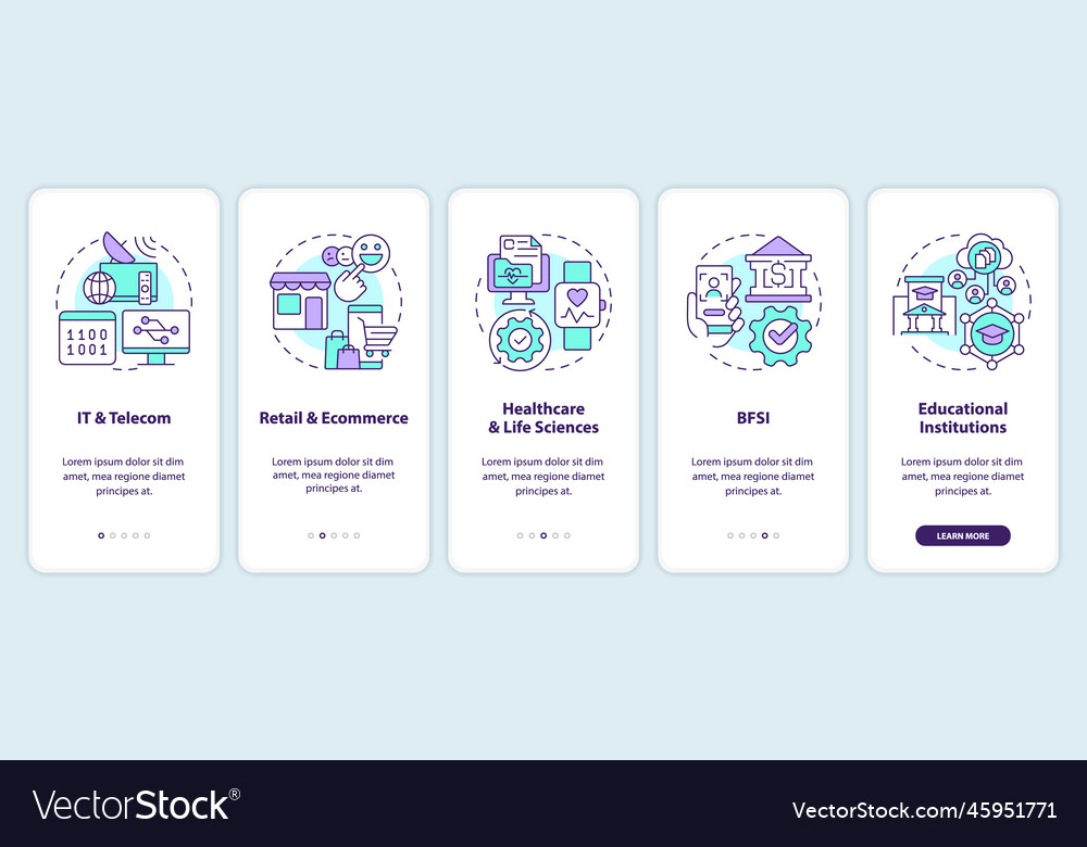 Version control system end user industry Vector Image