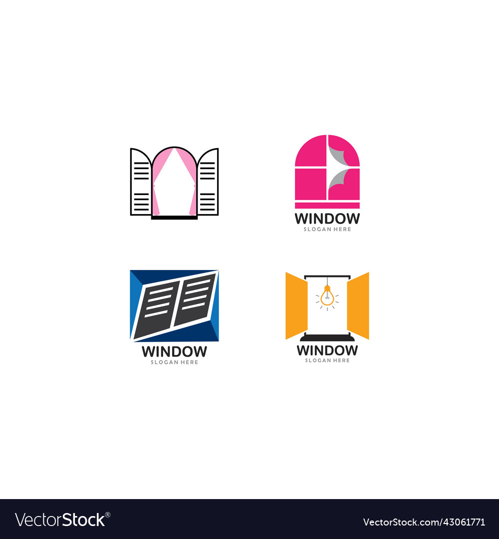Window logo Royalty Free Vector Image - VectorStock