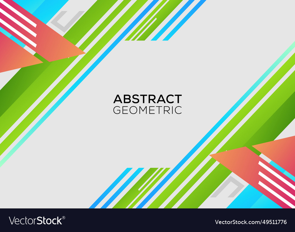 Abstract geometric background design gradient Vector Image