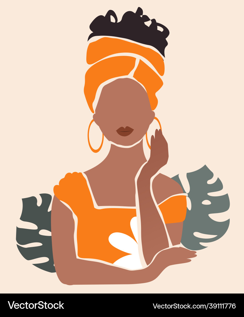 Abstract woman portrait Royalty Free Vector Image