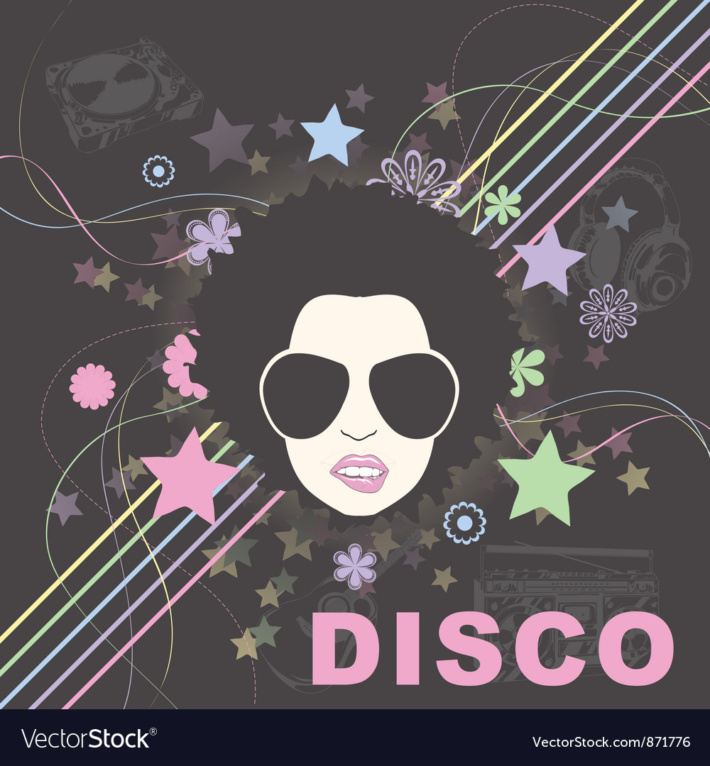 Disco background Royalty Free Vector Image - VectorStock