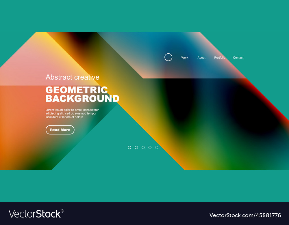 Fluid gradient geometric triangles abstract Vector Image