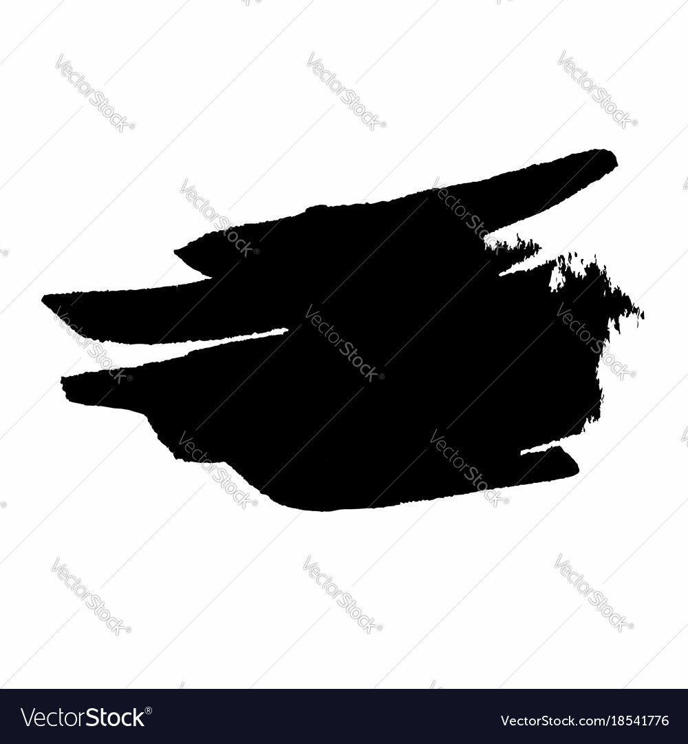 Grunge brush stroke set Royalty Free Vector Image