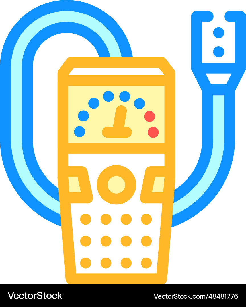 Leak detector gas service color icon Royalty Free Vector