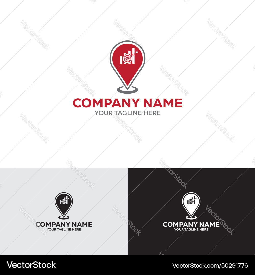 Target market local logo design 004 Royalty Free Vector