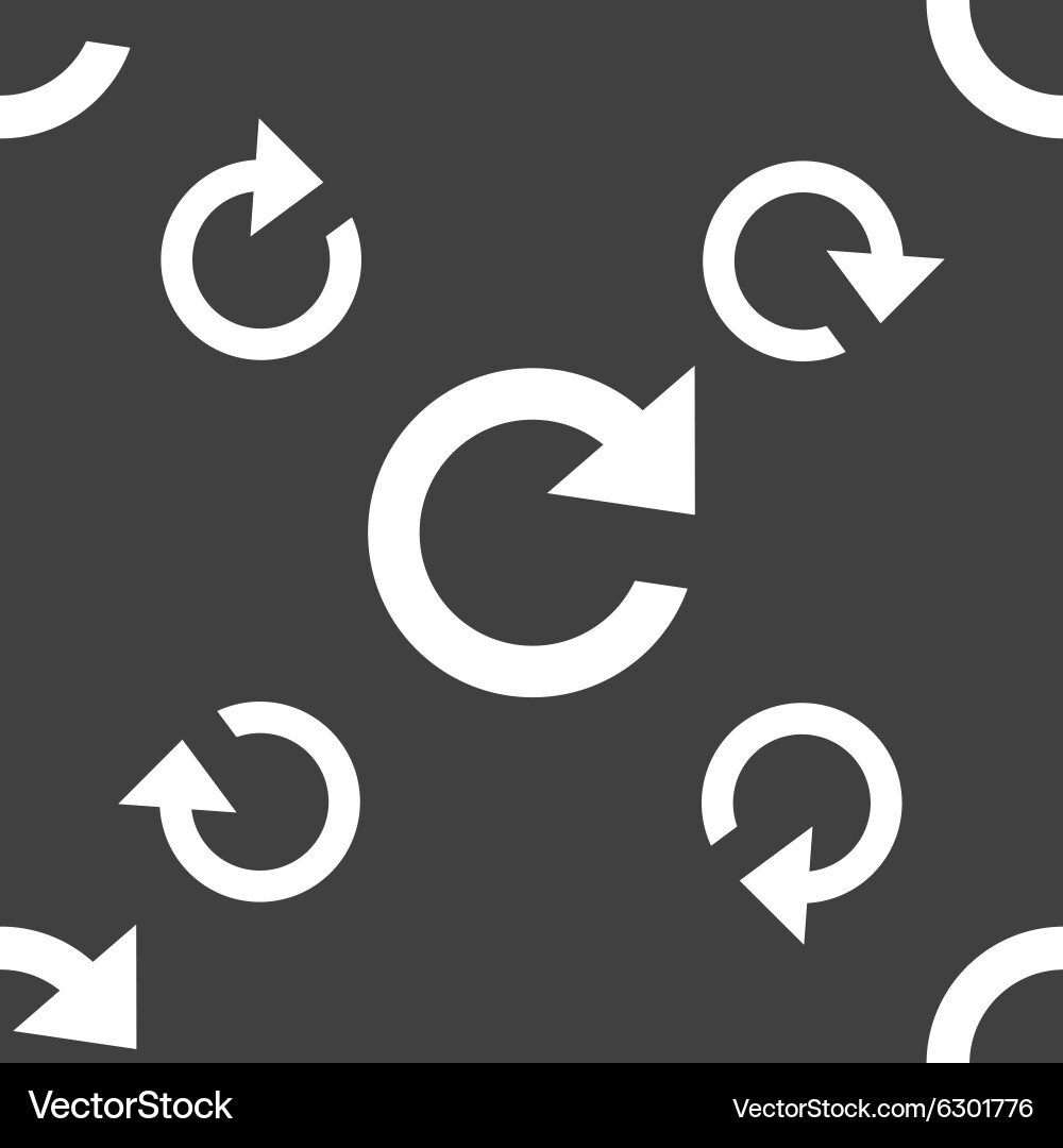 Update sign icon full rotation arrow symbol Vector Image