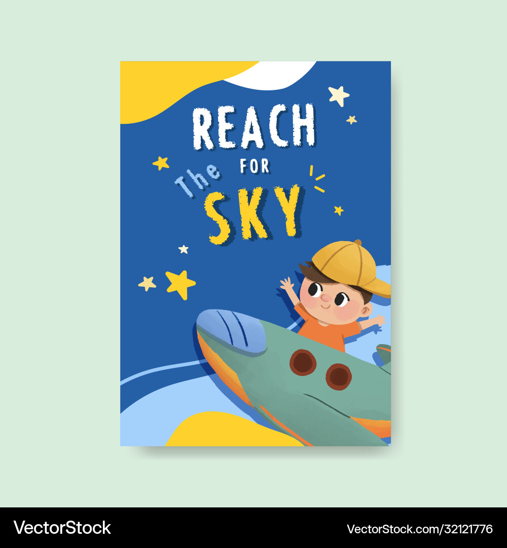 Youth day poster template design Royalty Free Vector Image