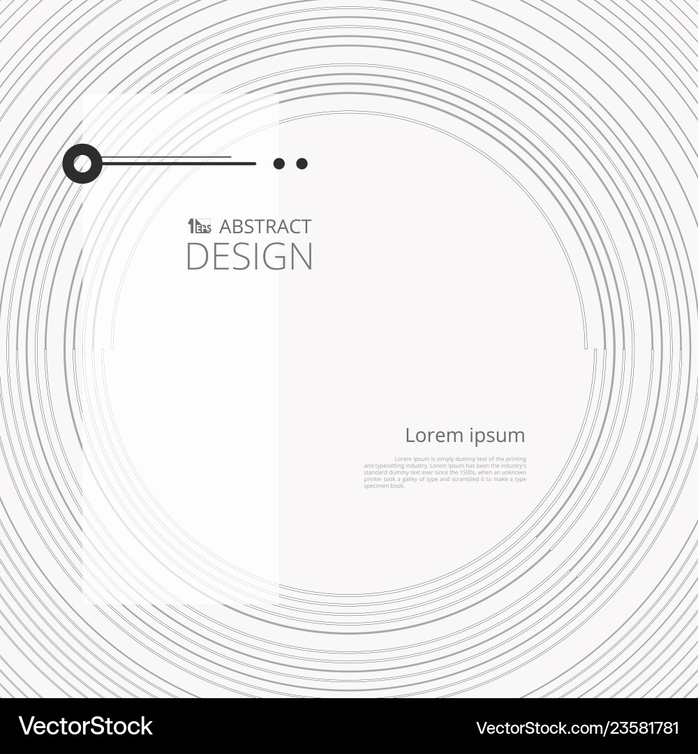 Abstract circle modern simple line with space of Vector Image