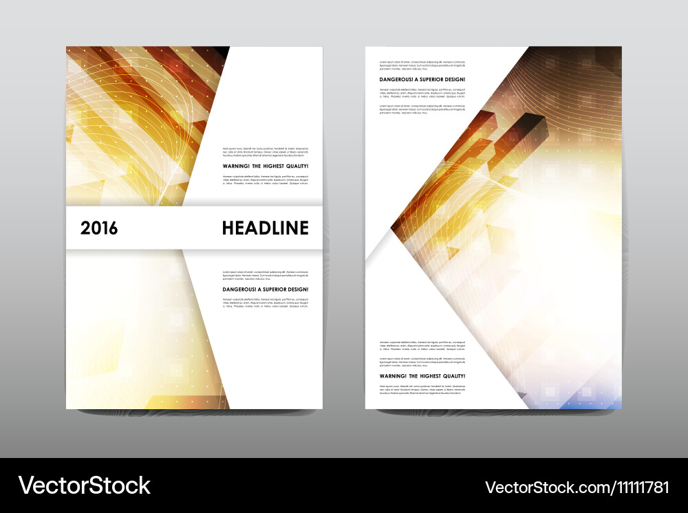 Brochure layout template flyer design Royalty Free Vector