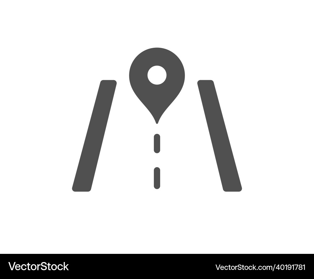 Road quality icon journey path sign Royalty Free Vector
