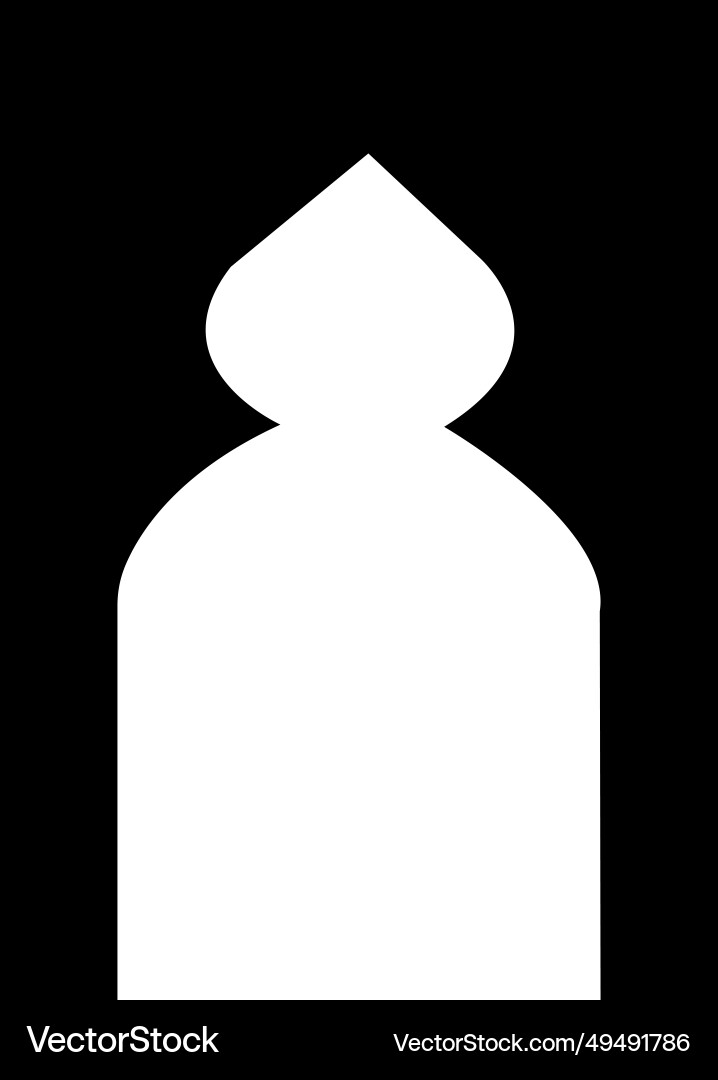 Arabic arch window and doors icon traditional Vector Image