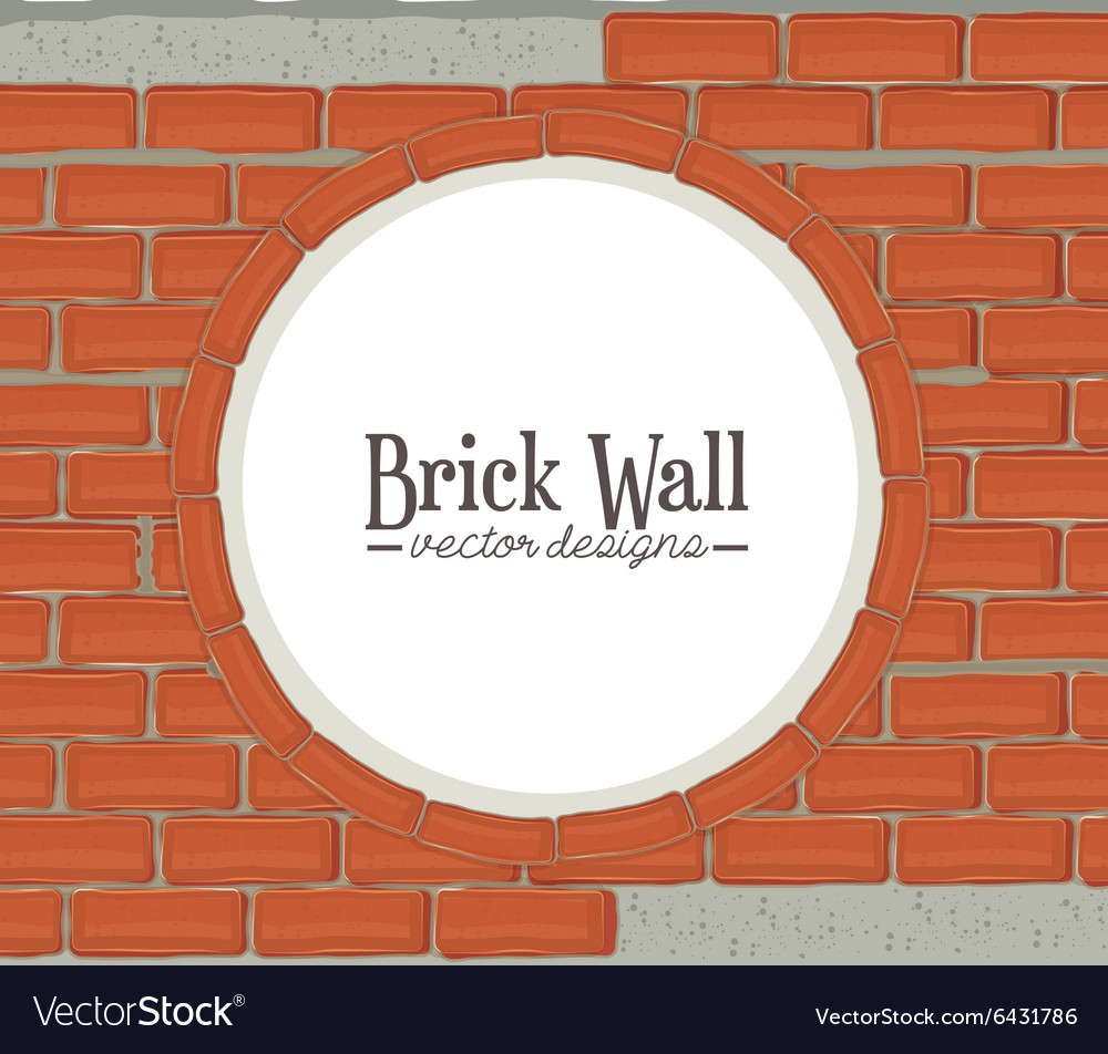 Brick wall design Royalty Free Vector Image - VectorStock