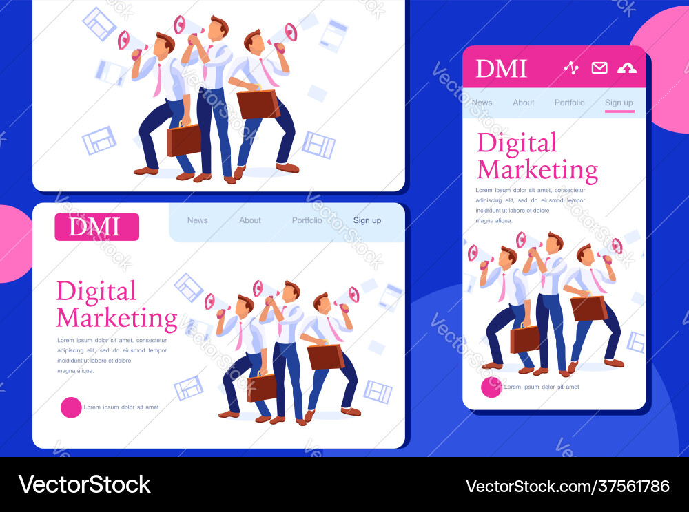 Commercial alert concept message marketing Vector Image