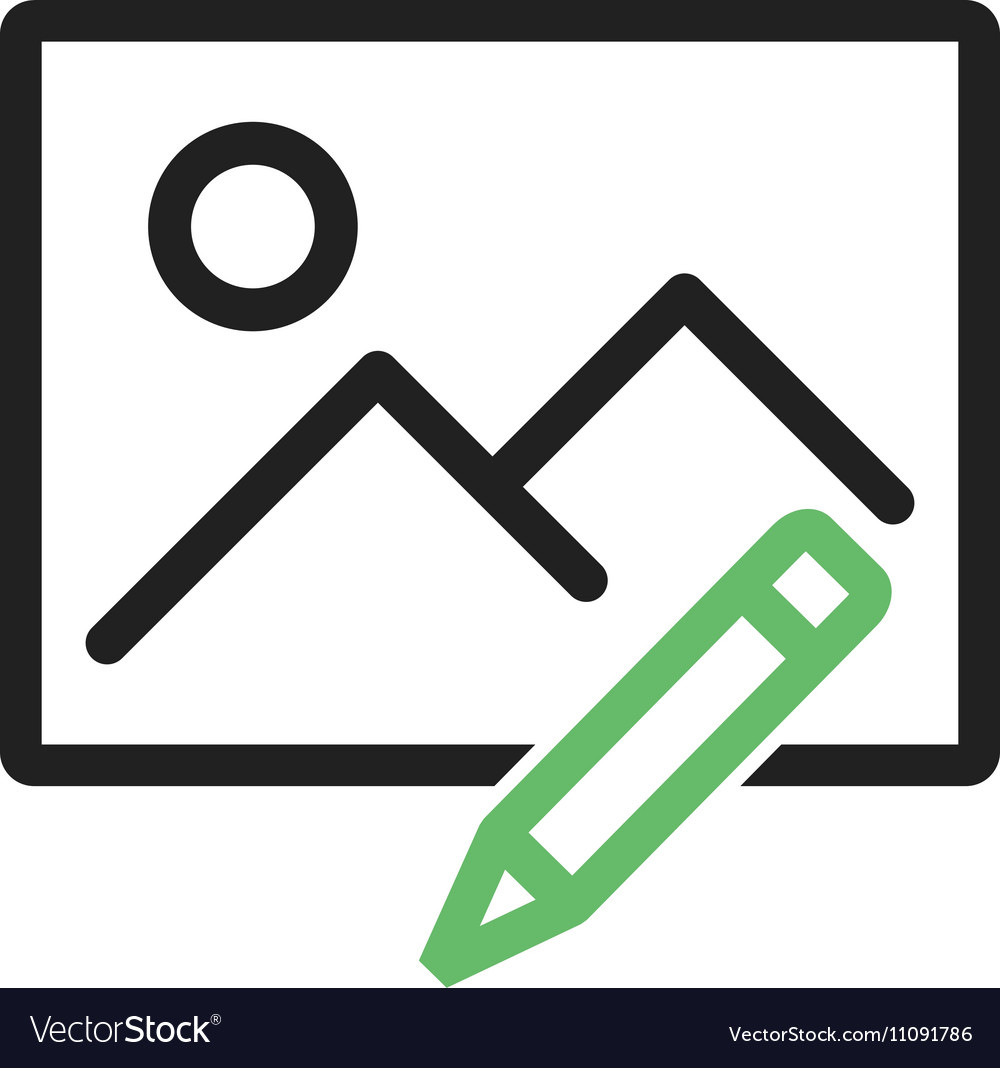 Edit image Royalty Free Vector Image - VectorStock