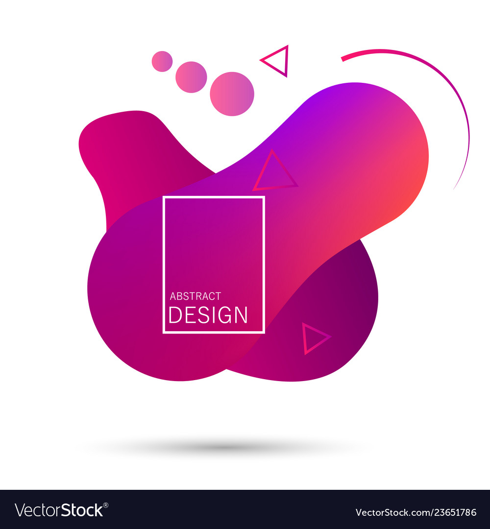 Fluid gradient liquid Royalty Free Vector Image