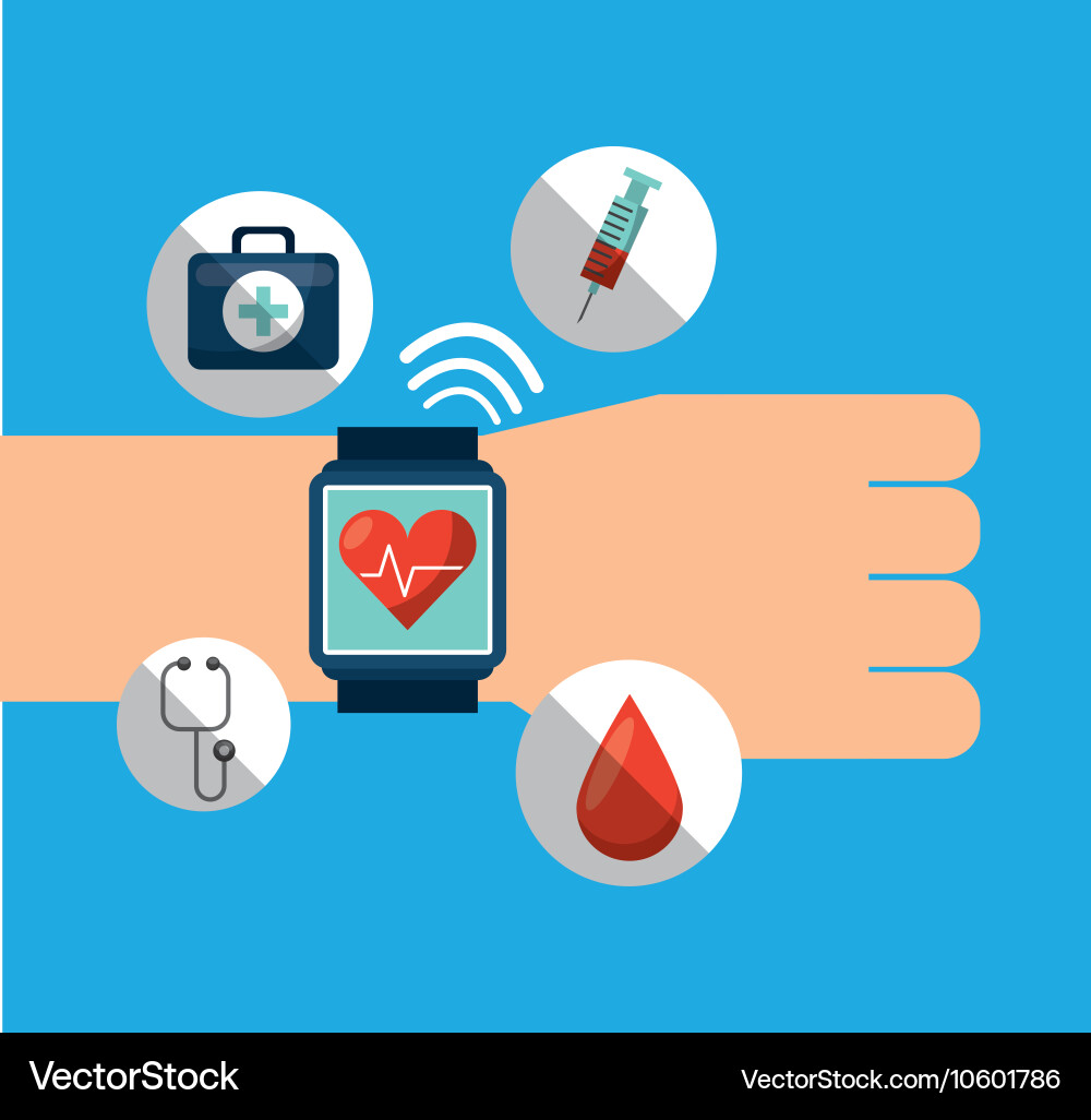 Medical concept set icons Royalty Free Vector Image