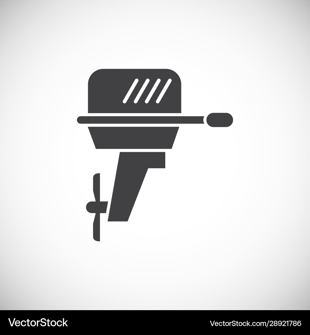 Motor related icon on background for graphic Vector Image