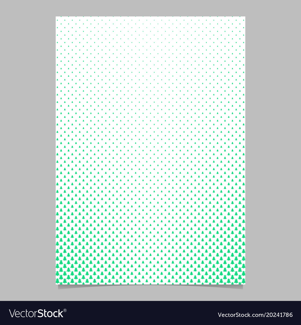 Pine tree pattern page background design Vector Image