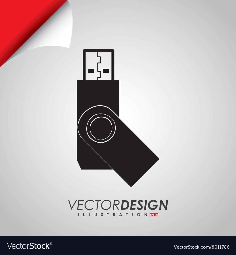 Usb plug design Royalty Free Vector Image - VectorStock