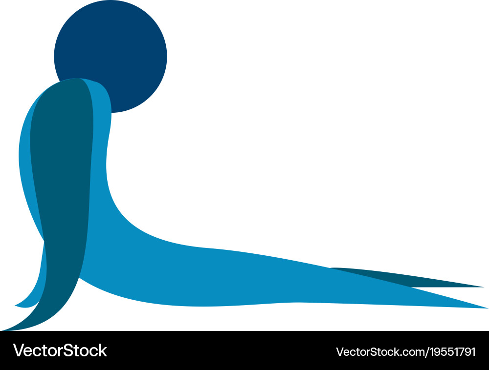 Abstract fitness icon Royalty Free Vector Image