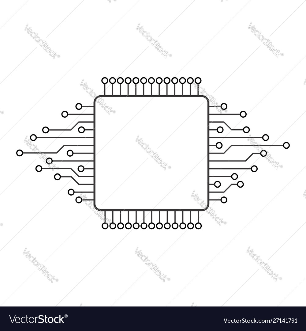 Abstract technology frame Royalty Free Vector Image