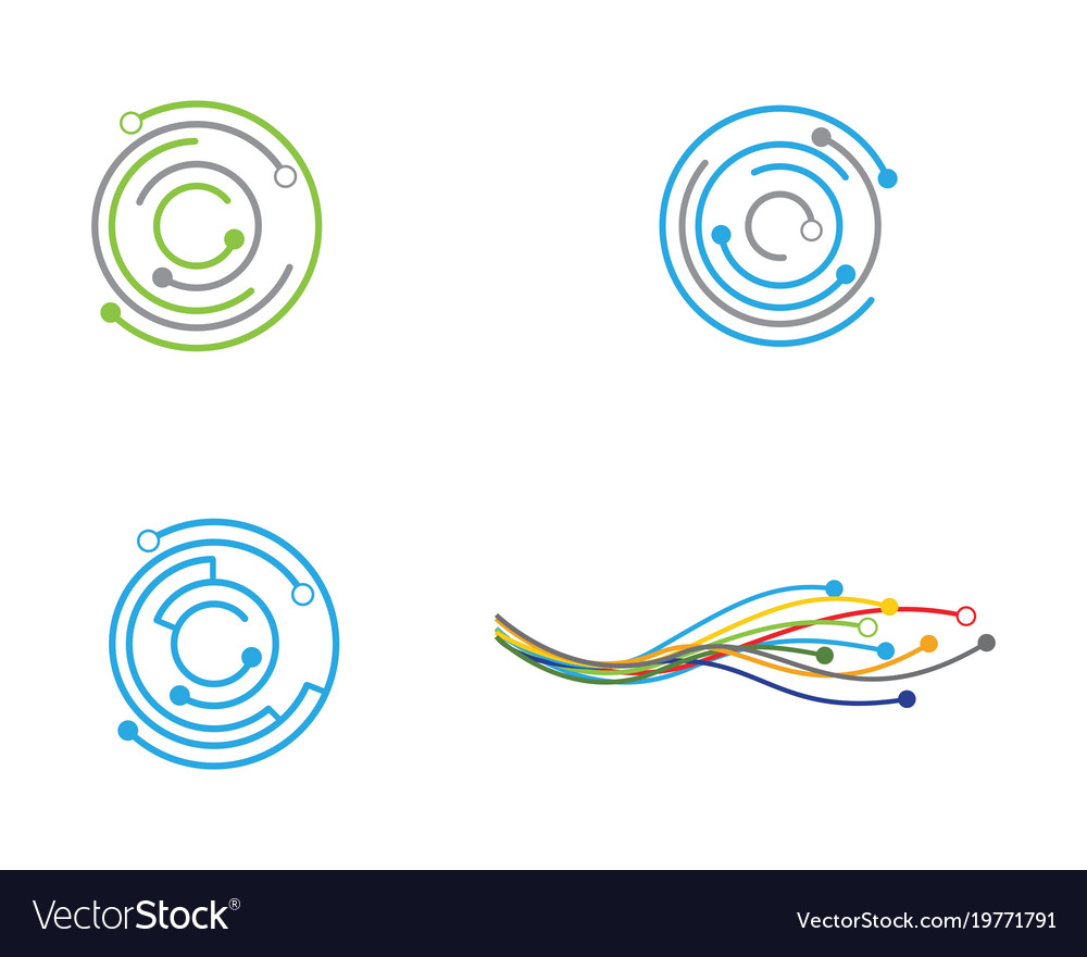 Circuit technology icon Royalty Free Vector Image