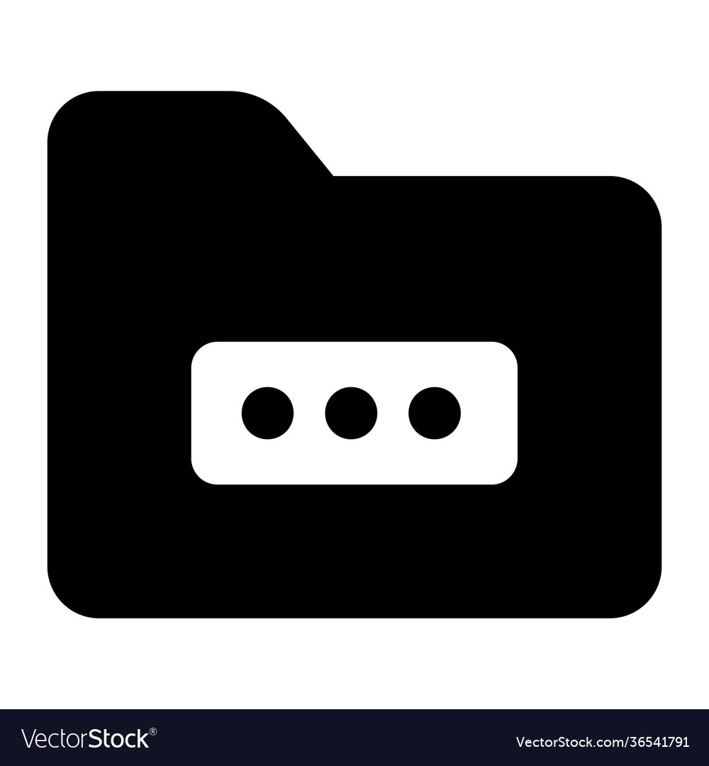 Password protected folder Royalty Free Vector Image