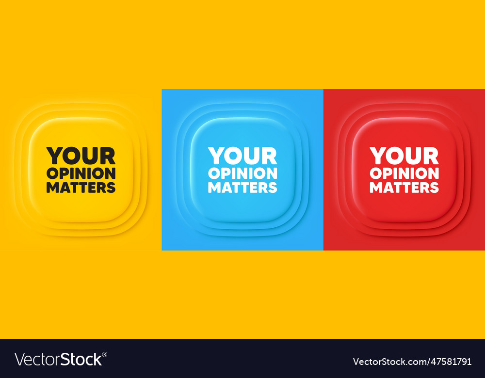 Your opinion matters symbol survey or feedback Vector Image Your opinion matters symbol survey or feedback Vector Image