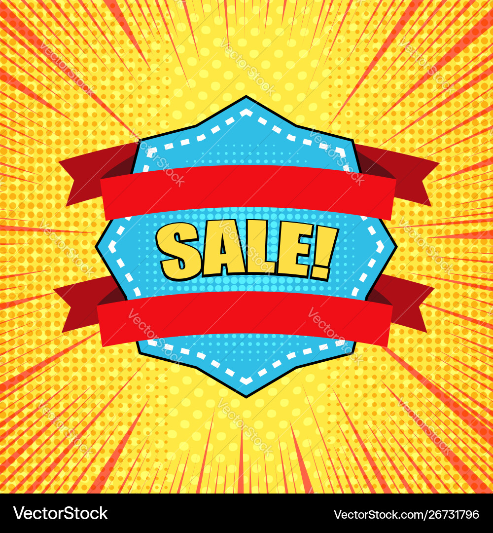 Comic promotional and advertising concept Vector Image
