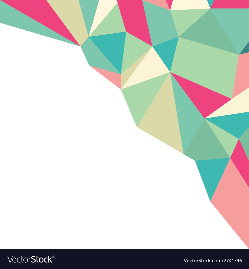 Geometric polygonal pattern background texture Vector Image