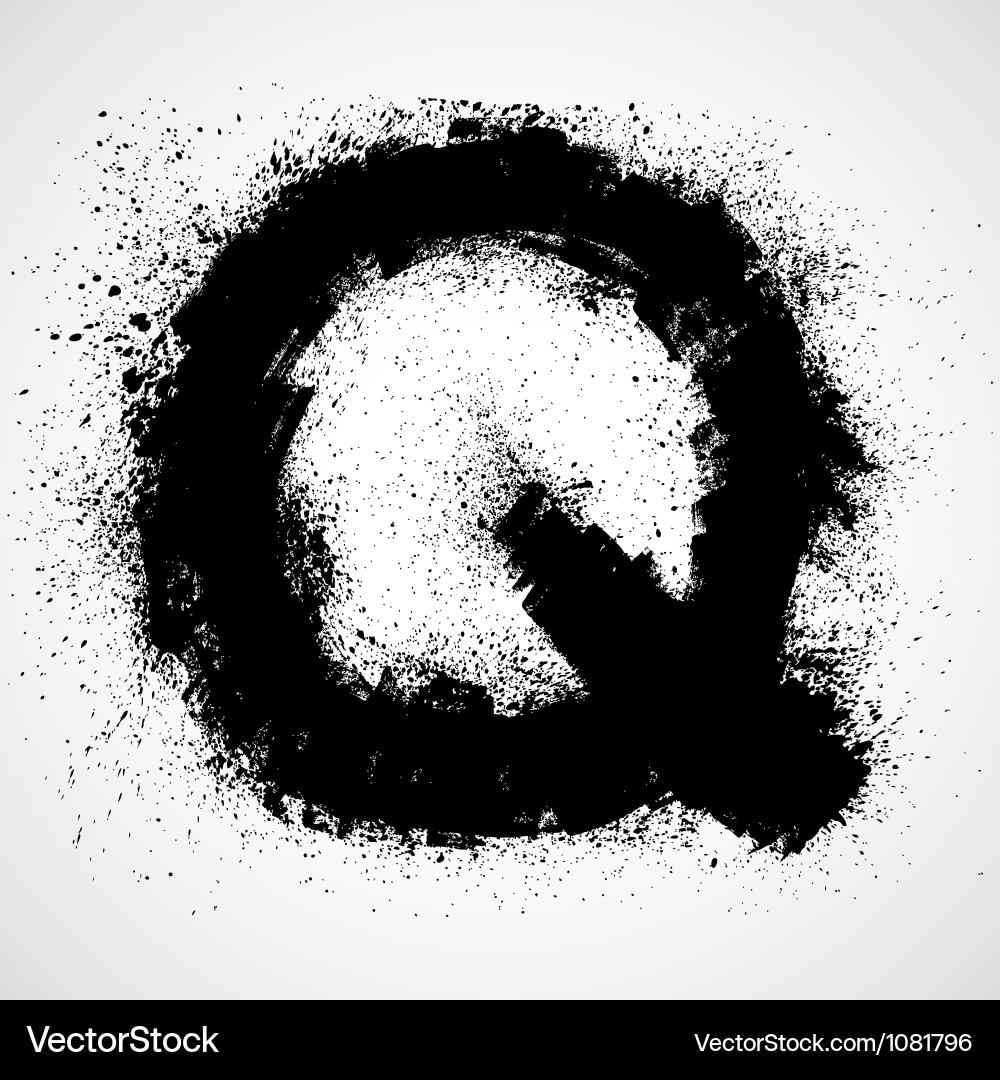 Grunge letter - alphabet symbol design Royalty Free Vector
