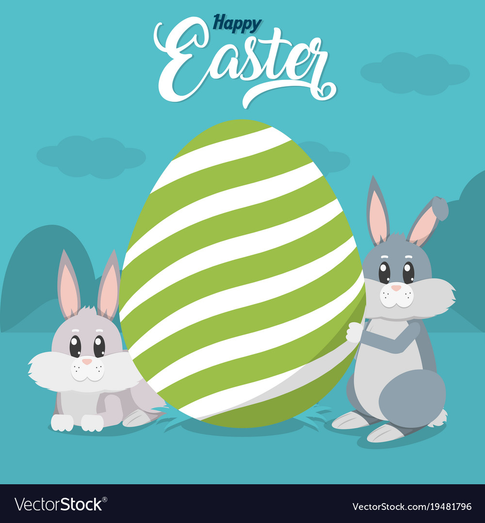Happy easter design Royalty Free Vector Image - VectorStock