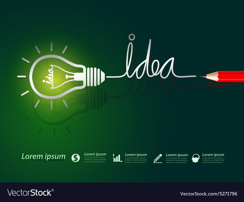 Idea concept Royalty Free Vector Image - VectorStock