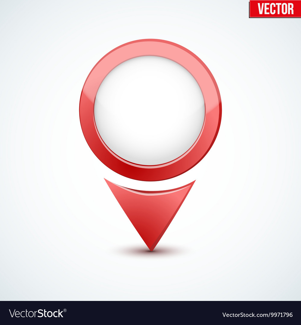 Pointer target for map Royalty Free Vector Image